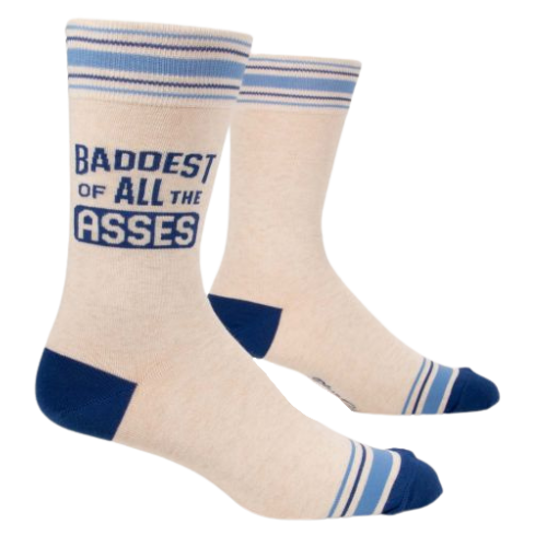 Baddest Of All The Asses Crew Socks - Gift Idea – Sock Bar