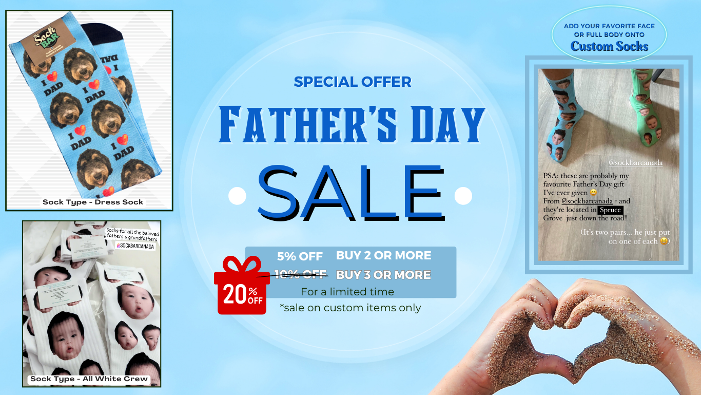 The Sock Bar, Socks for Canadians, Custom Socks, Novelty Socks