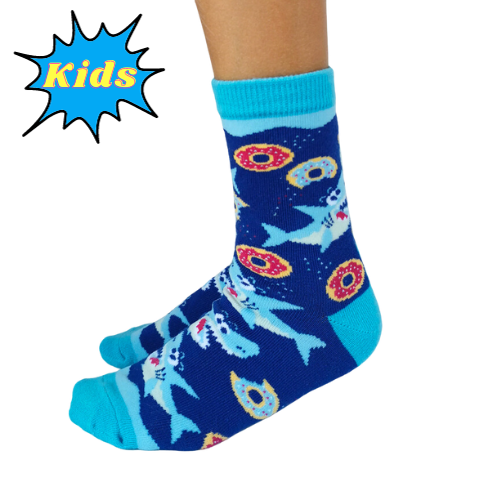 Hungry Shark Kid Socks- Gift Idea – Sock Bar