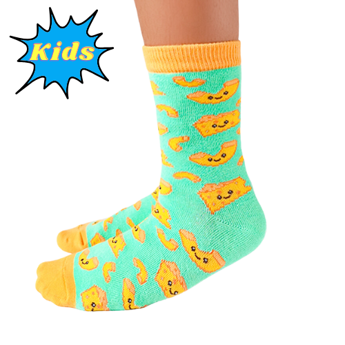 Mac and Cheese Kid Socks- Gift Idea – Sock Bar