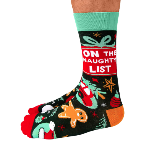 Naughty List Crew Socks - Gift Idea – Sock Bar