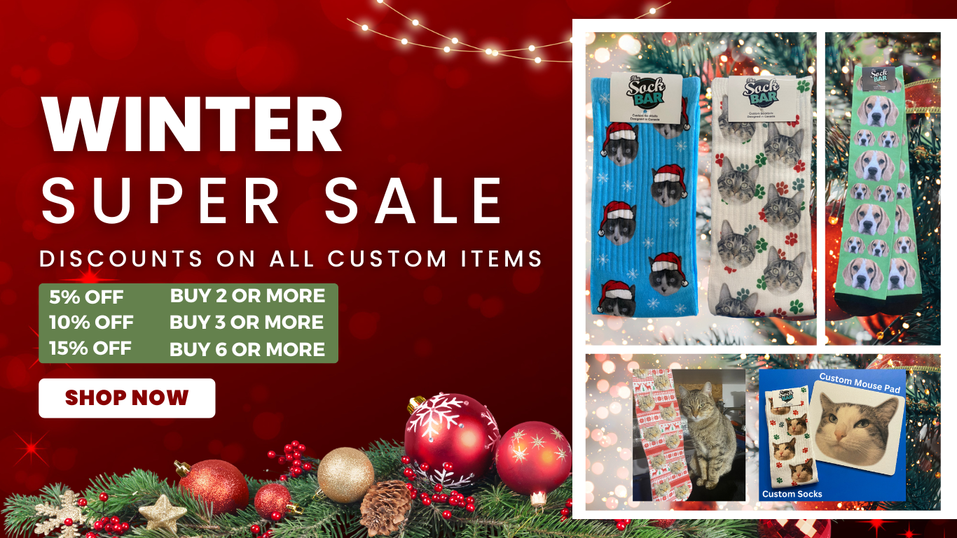 The Sock Bar, Socks for Canadians, Custom Socks, Novelty Socks