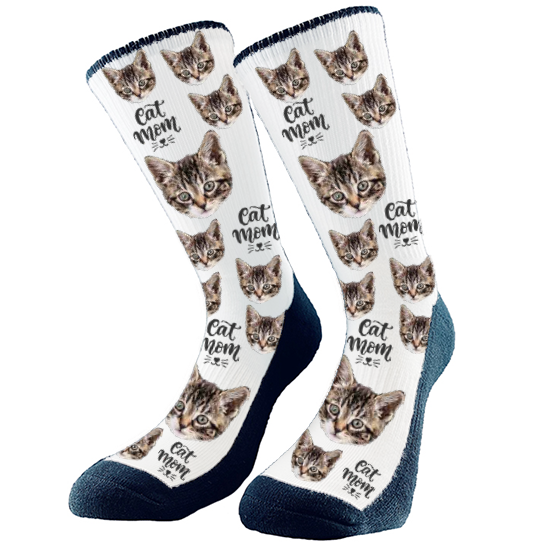 Custom Cat Socks - 4 - Cat Mom – Sock Bar